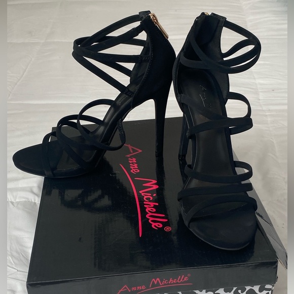 Anne Michelle | Shoes | Black Anne Michelle Heels | Poshmark